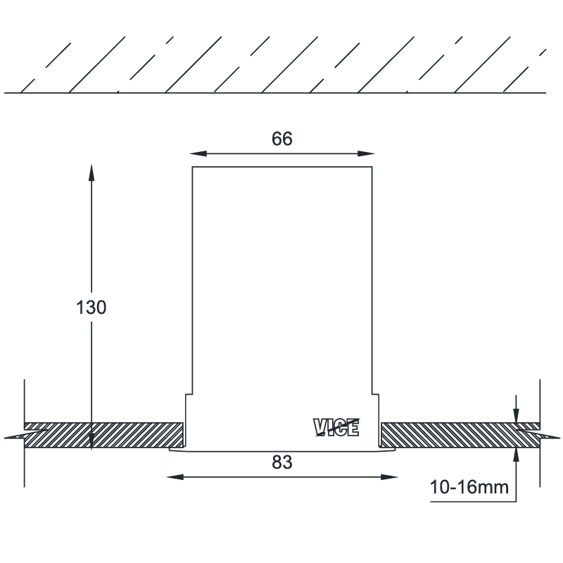 Lightway 6 - Batwing Lens - Recessed With Trim